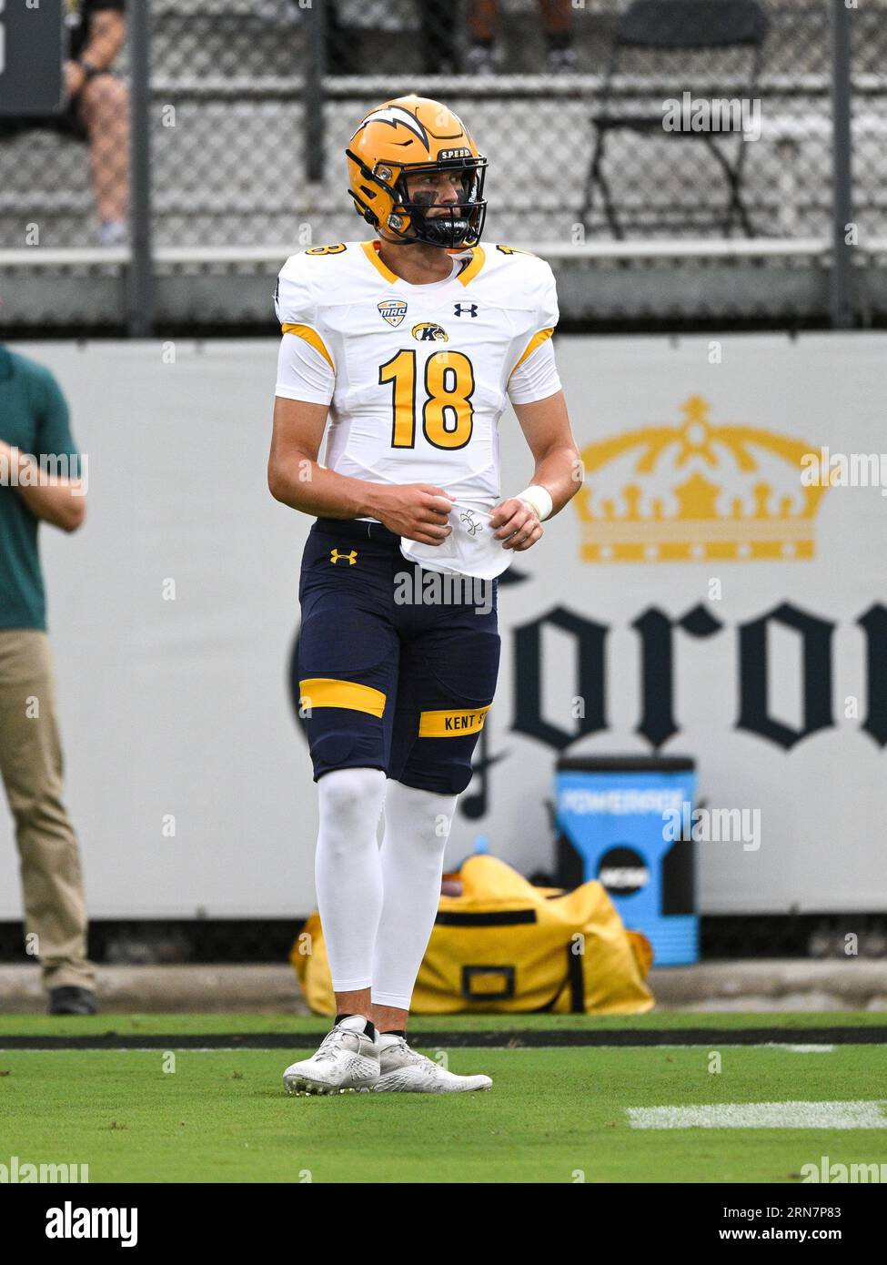 August 31, 2023: Kent State quarterback Michael Alaimo (18) during ...