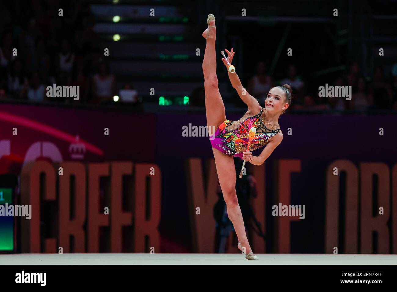 Nikolova Stiliana (BUL) seen in action during 40th FIG Rhythmic ...