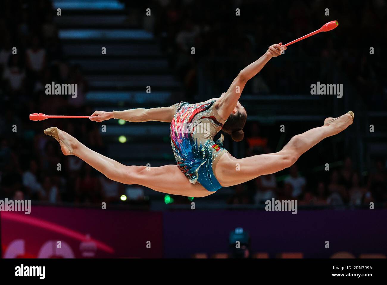 Polina Berezina (ESP) seen in action during 40th FIG Rhythmic ...