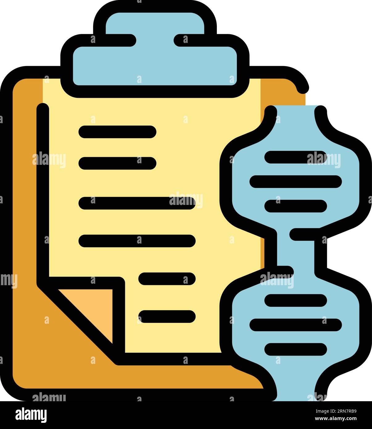 PCR test clipboard icon outline vector. Health travel. Covid19 nasal ...