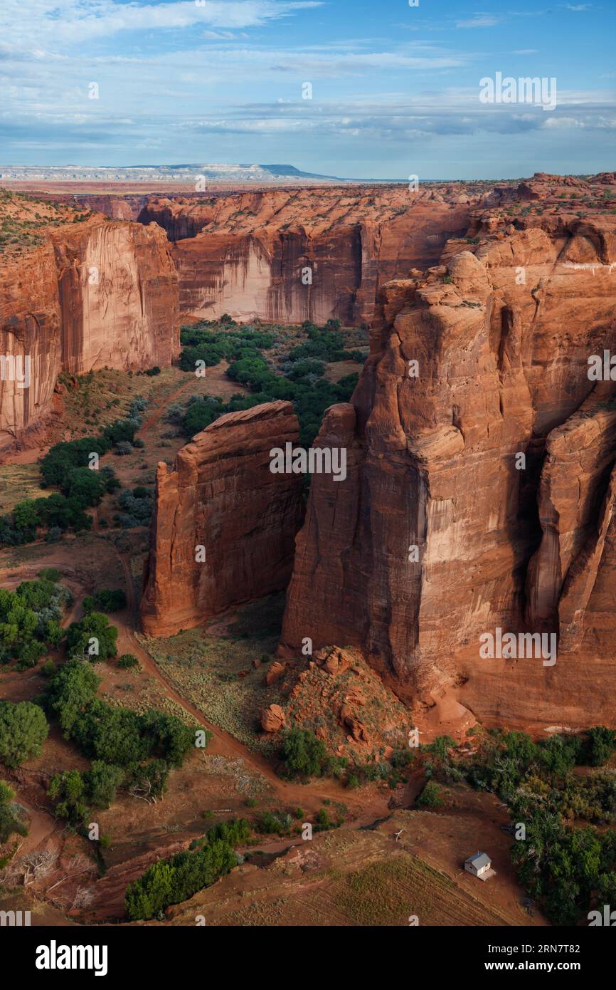 View from the Sliding House Overlook at dawn from the South Rim drive ...