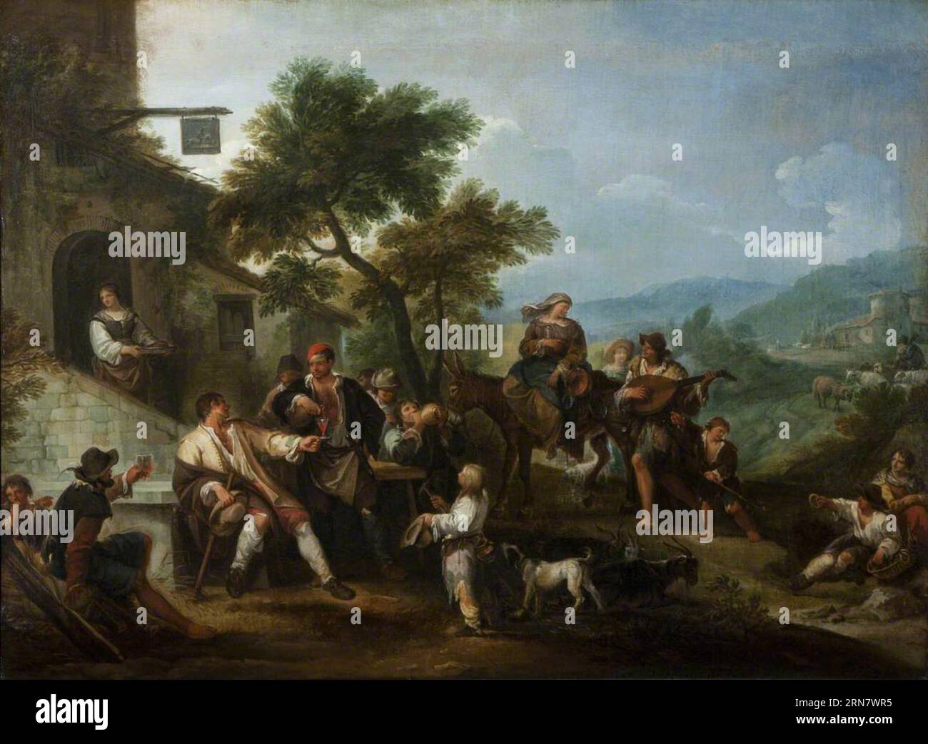 Terrific Peasants Before An Inn Gallery