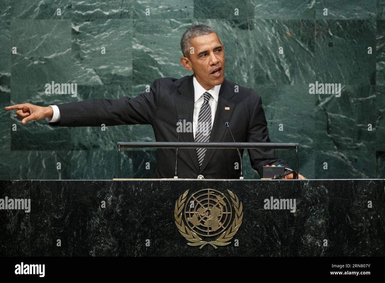 (150927) -- NEW YORK, Sept. 27, 2015 -- U.S. President Barack Obama ...