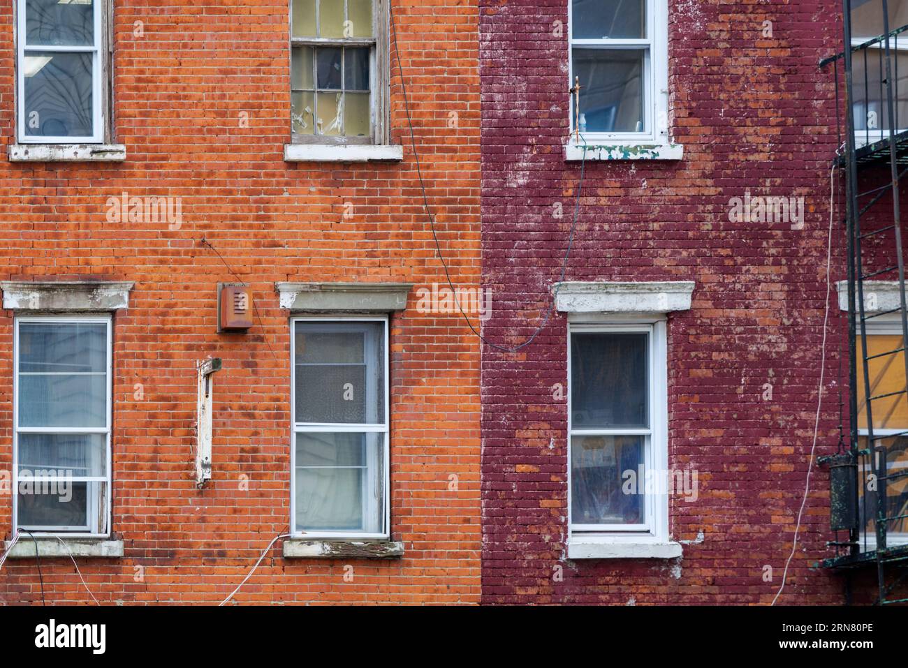Jersey City, NJ, USA Streets and buildings in downtown Jersey City ...