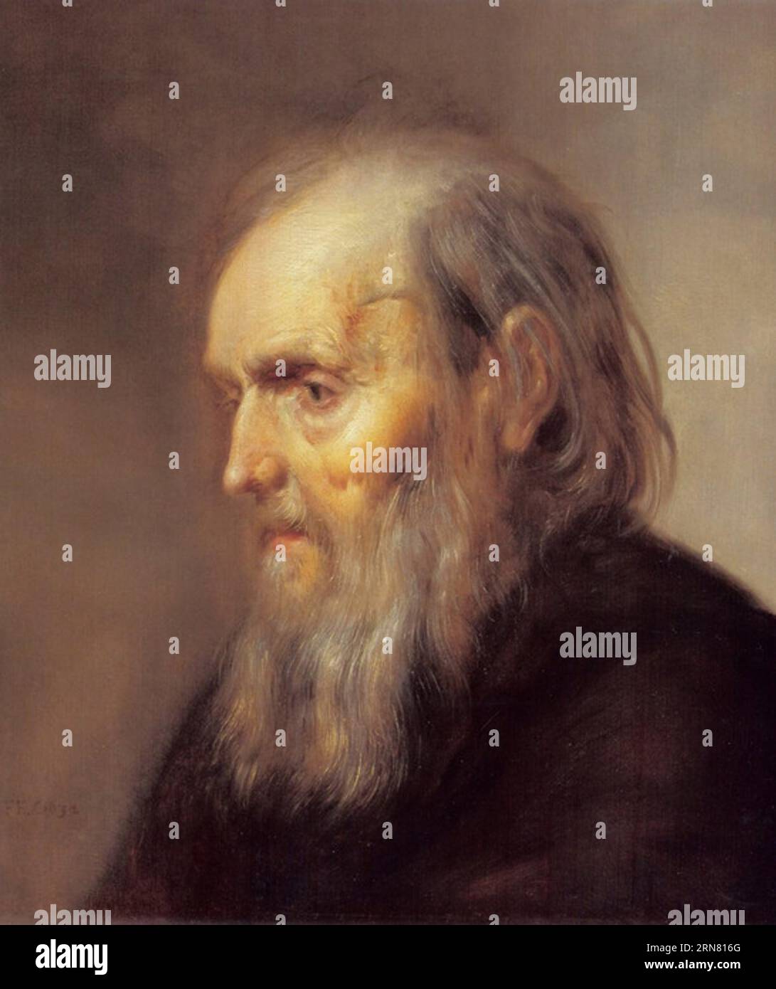 Portrait of an unknown old man 1632 by Franchoys Elaut Stock Photo - Alamy