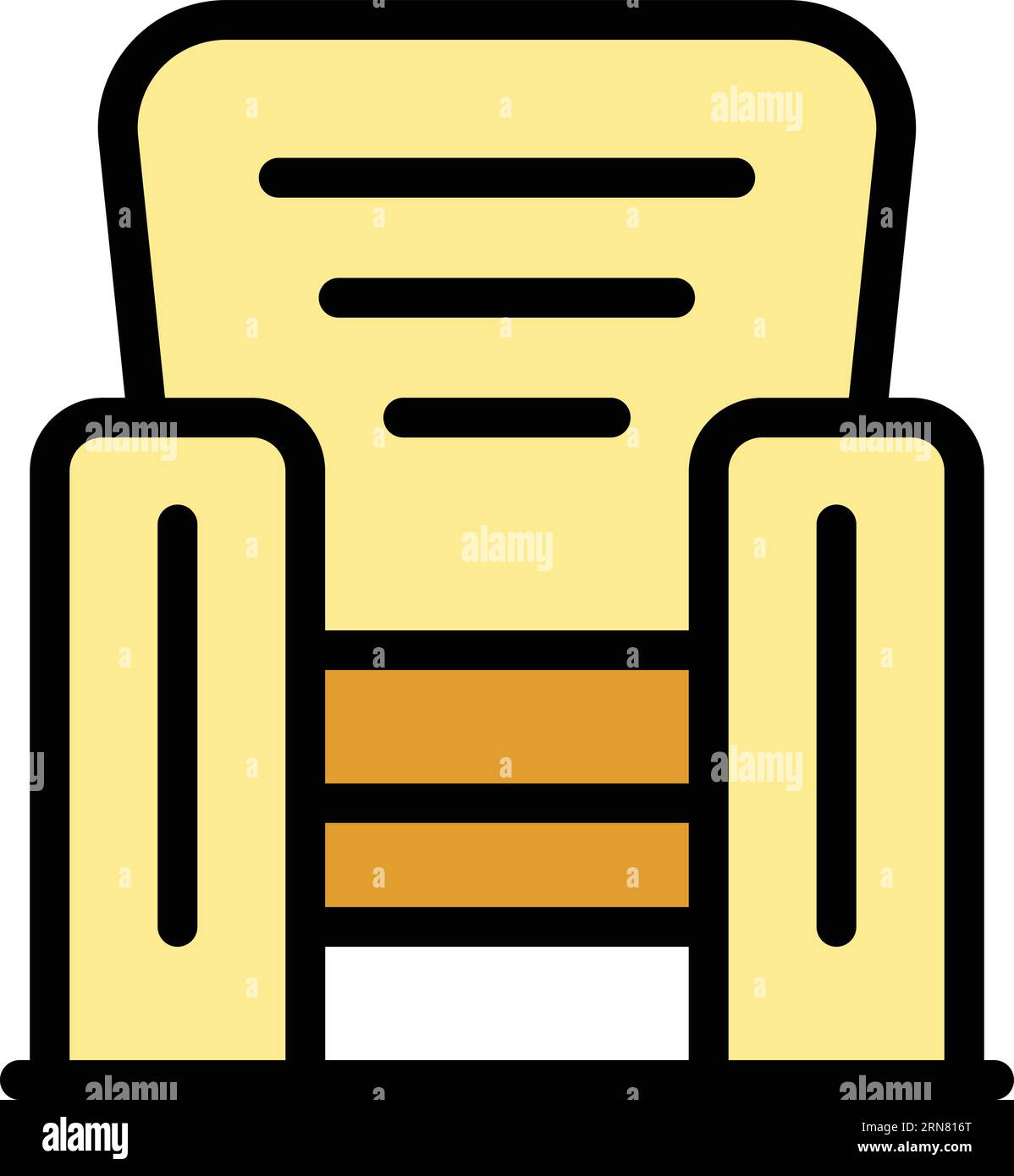 Soft armchair comfort zone icon outline vector. Business change ...