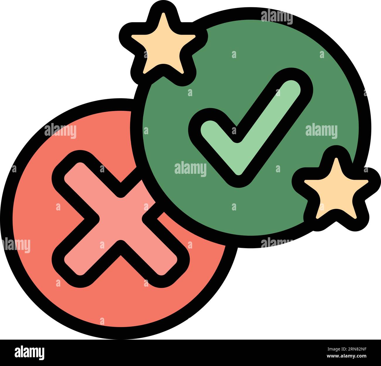 Interview quiz icon outline vector. Poster show. Answer time color flat ...