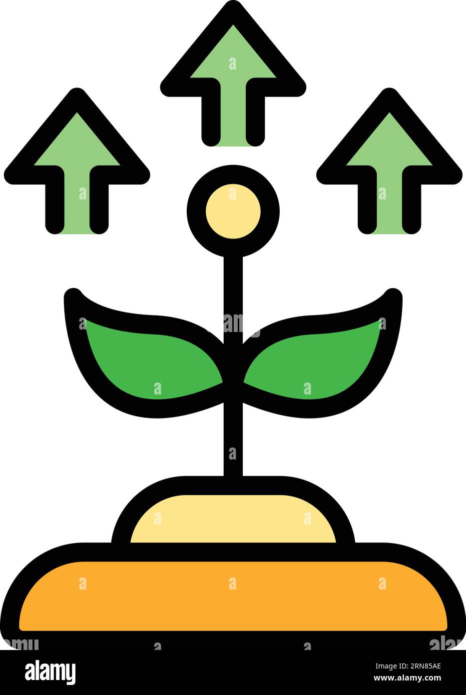 Grow expert icon outline vector. Business team. Success goal color flat ...