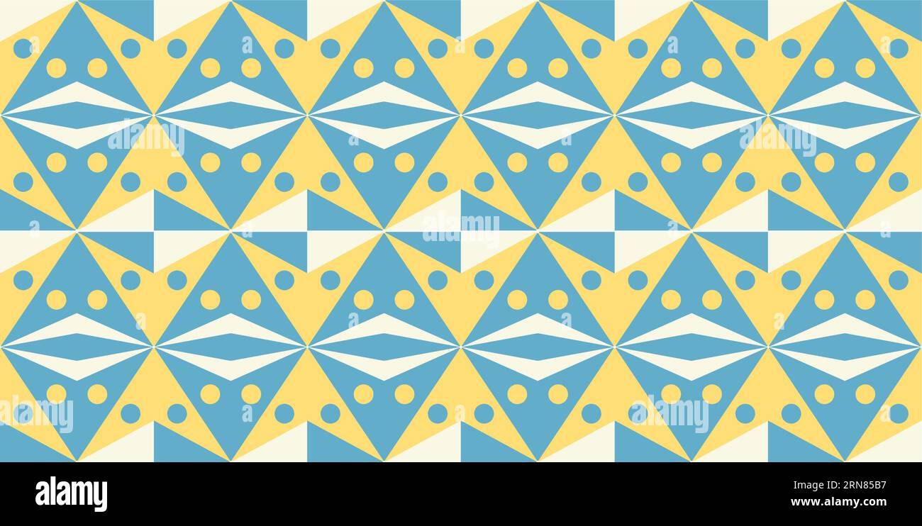 Seamless, repeating diamond pattern background in teal, yellow, and ...