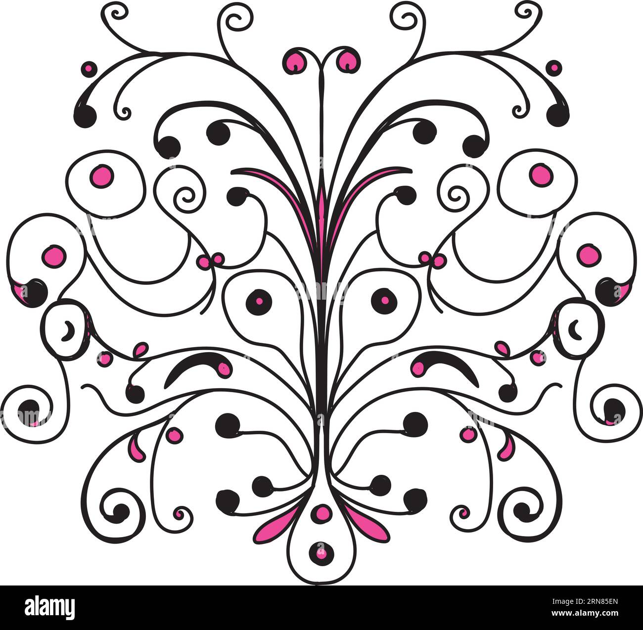 Beautiful mucha art Stock Vector Images - Alamy