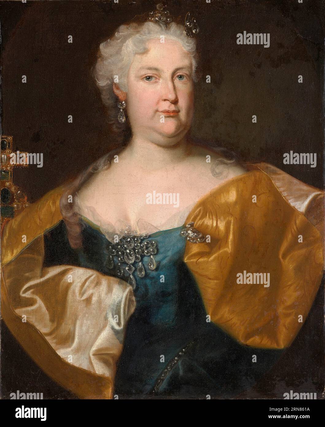Portrait of Empress Elisabeth Christine of Brunswick. after 1737 by ...