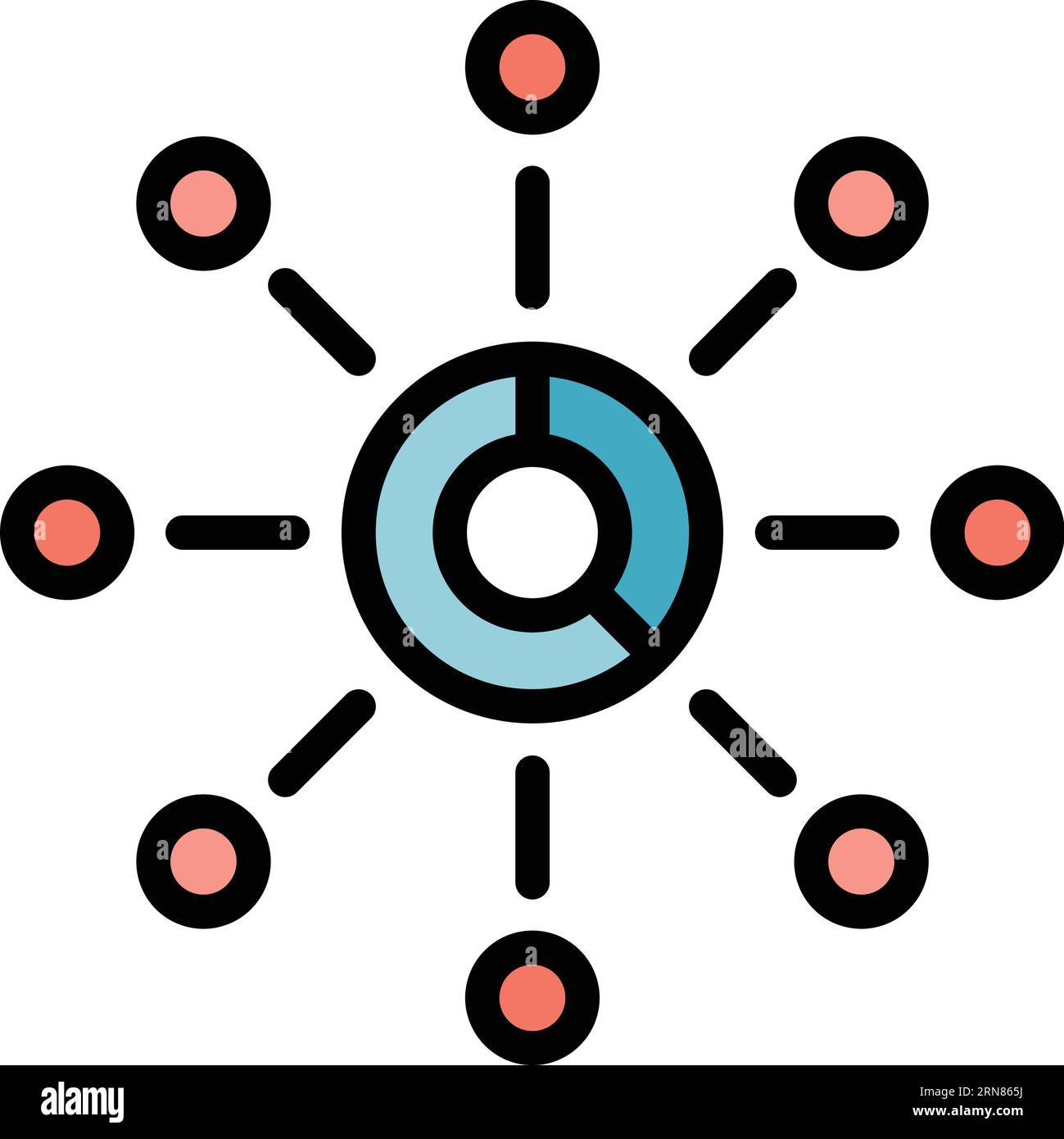 Scheme reduction icon outline vector. Cost idea. Business decision ...