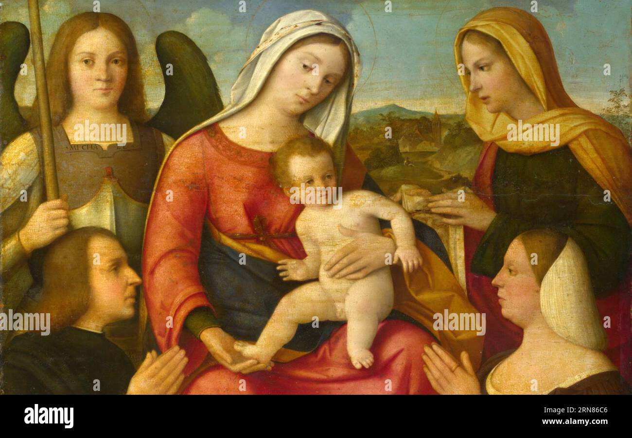 The Virgin and Child with Saints and Donors between 1500 and 1525 by ...