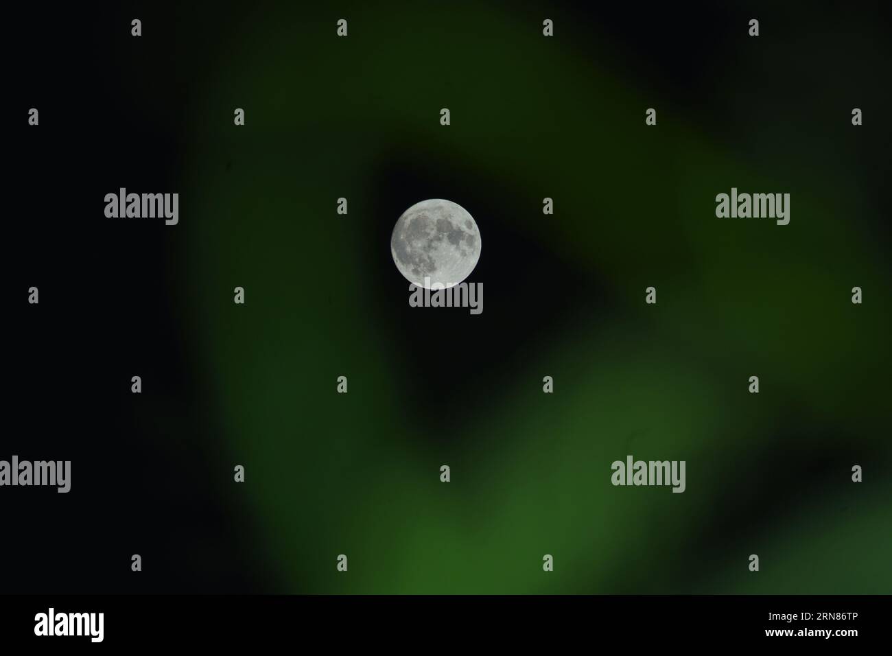 The super blue moon is seen in Srinagar, the Summer capital of Indian ...