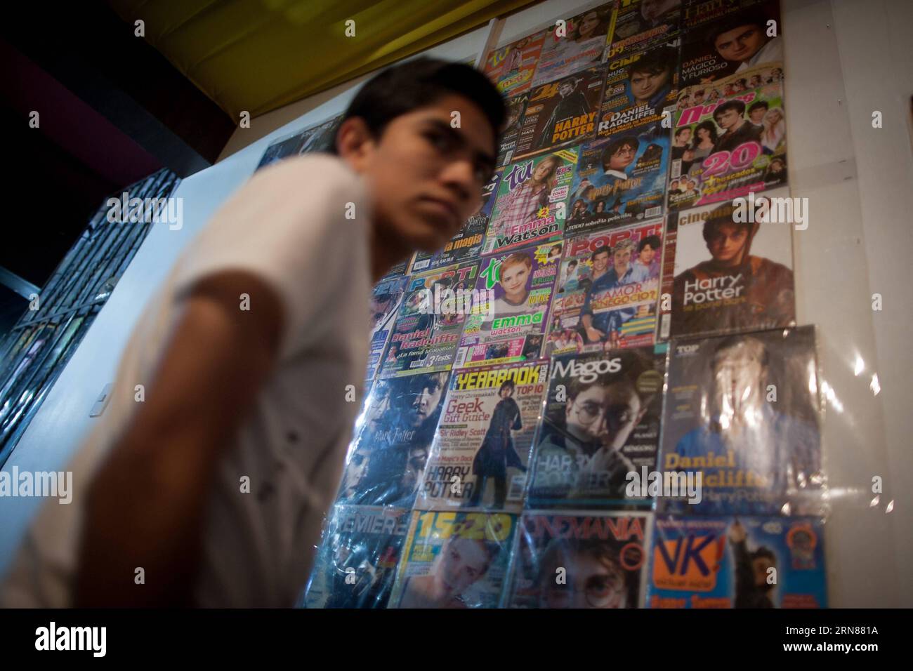 A man visits the interactive museum The House of Asher Potter in Mexico ...