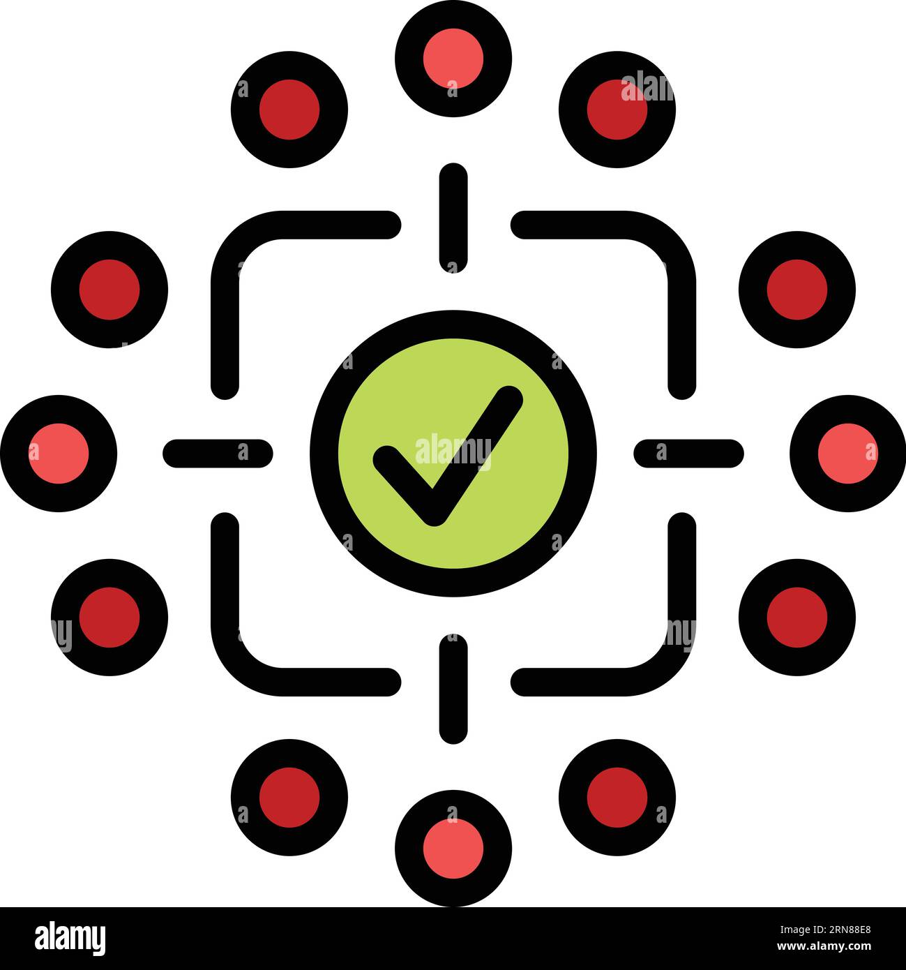 Skill target icon outline vector. Courage career. Hero obstacle color ...