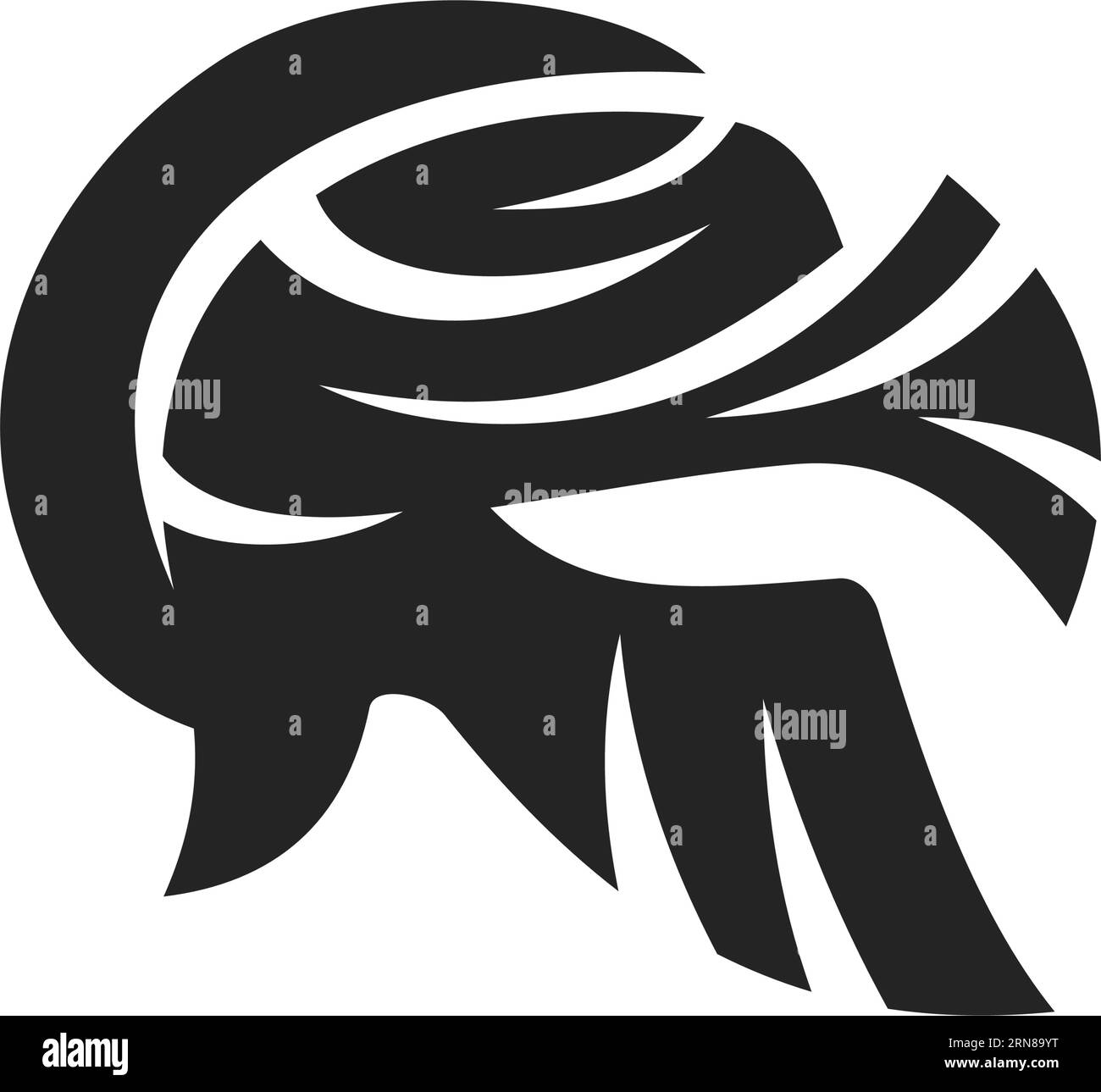 knight logo template Isolated. Brand Identity. Icon Abstract Vector ...