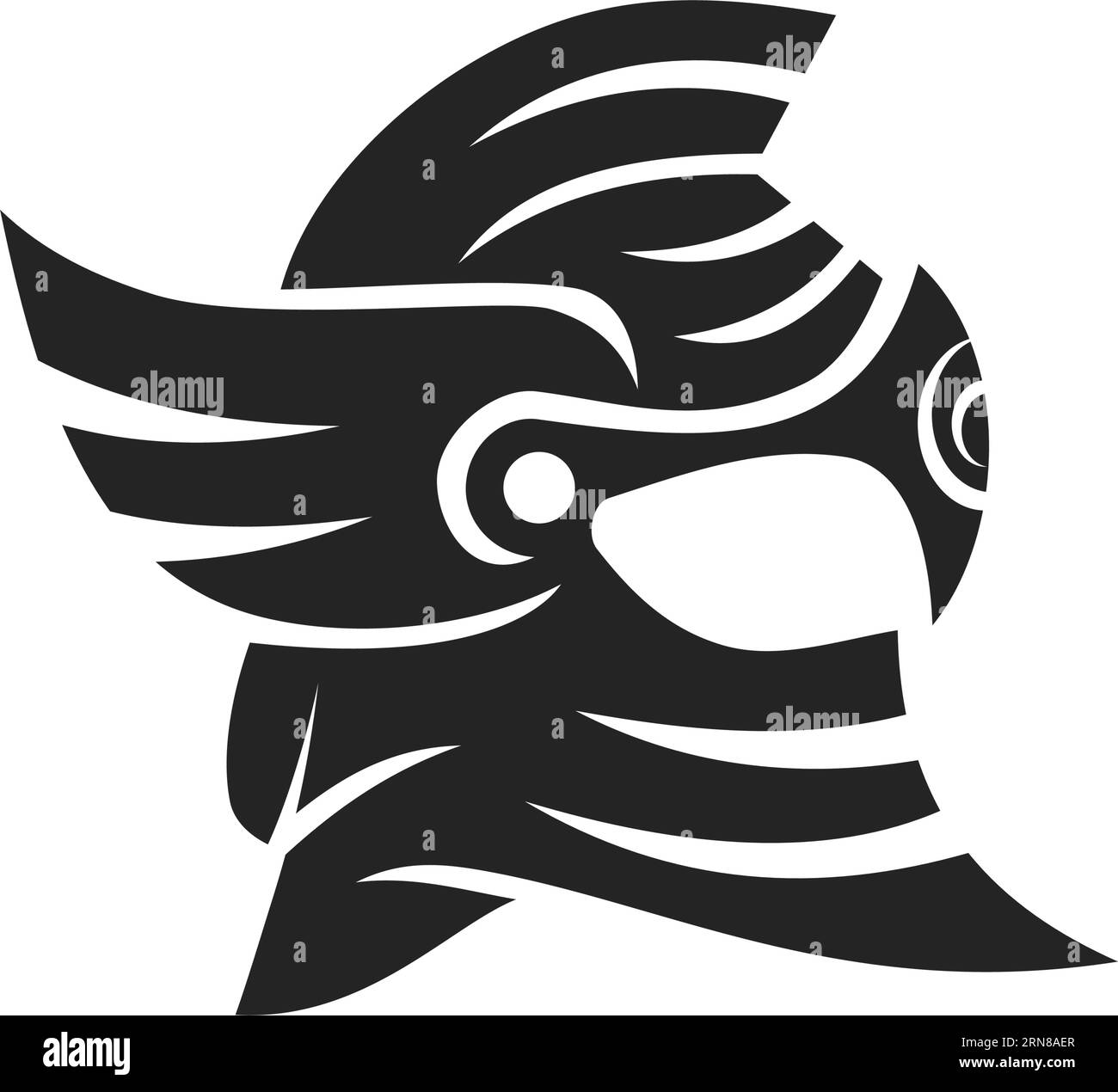 knight logo template Isolated. Brand Identity. Icon Abstract Vector ...