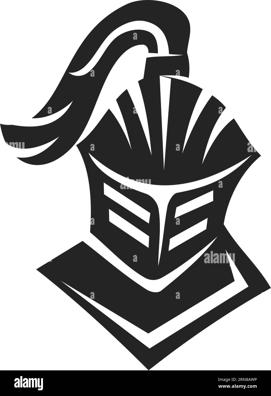 knight logo template Isolated. Brand Identity. Icon Abstract Vector ...