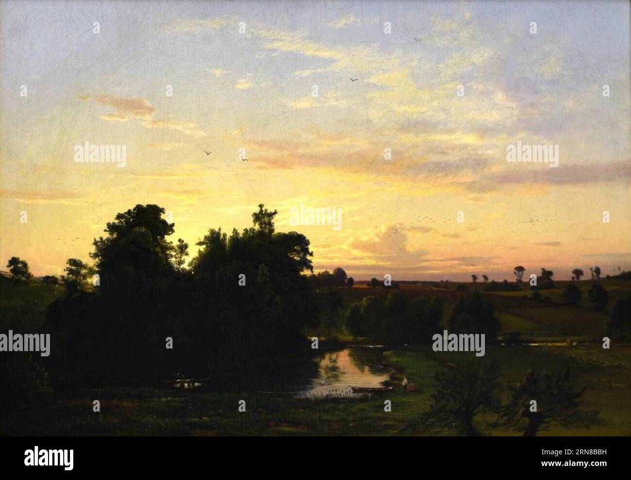 In the Delaware Valley 1862 by DeWitt Clinton Boutelle Stock Photo - Alamy