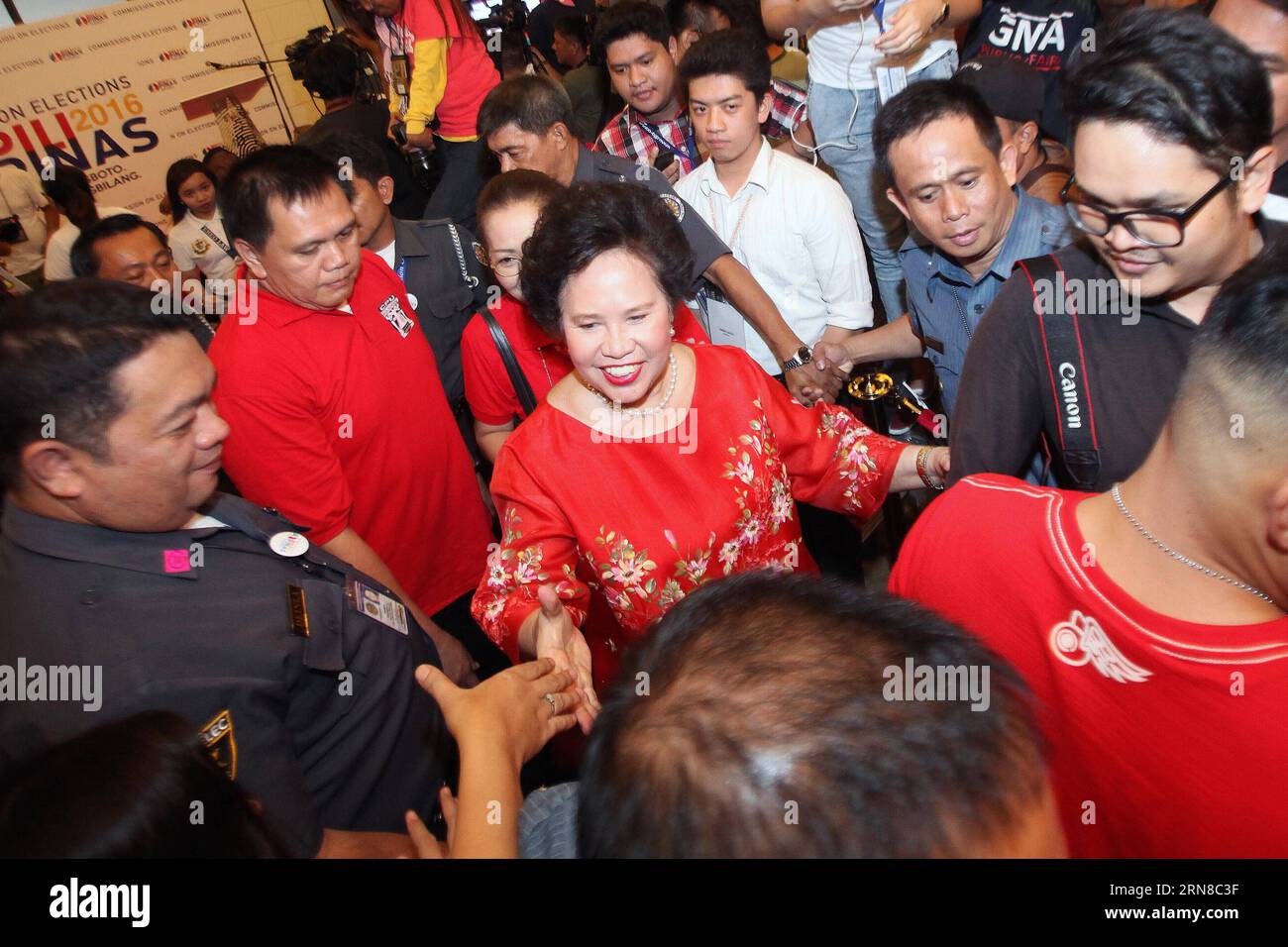 (151016) -- MANILA, Oct. 16, 2015 -- Philippine Senator Miriam Defensor ...