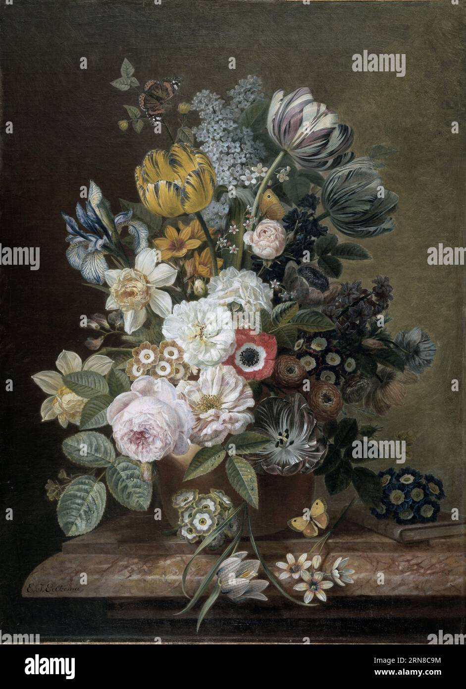 Still Life with Flowers between 1815 and 1839 by Eelke Jelles Eelkema ...