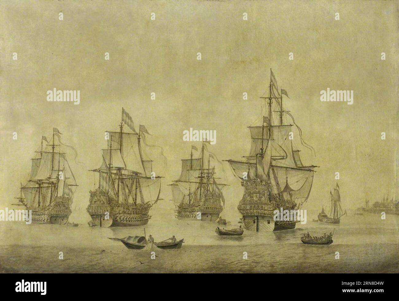 The 'Eendracht' with the 'Zeven Provincien' and Other Dutch Men-of-War ...