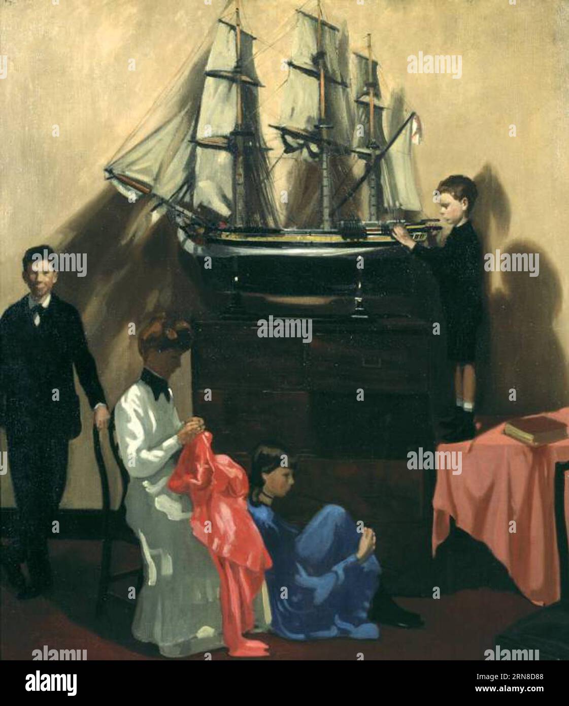 Family Group 1911 by Mabel Pryde Stock Photo - Alamy