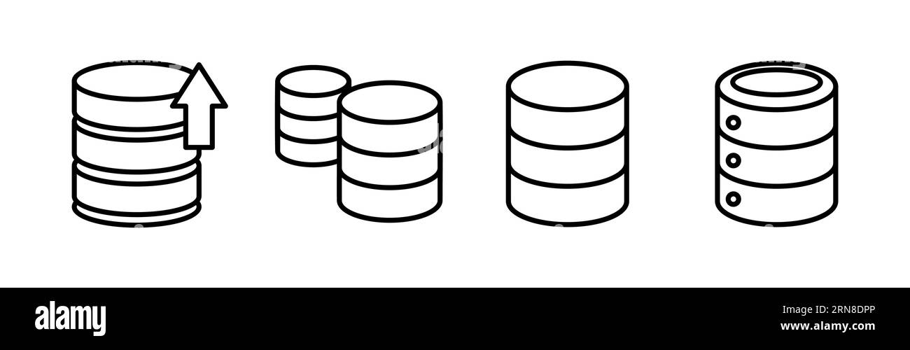 Database Icon Vector Server Icon Storage Stock Vector Image And Art Alamy
