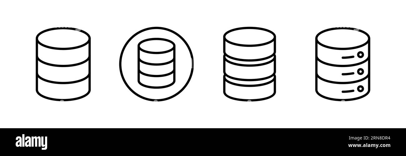 Database Icon Vector Server Icon Storage Stock Vector Image And Art Alamy