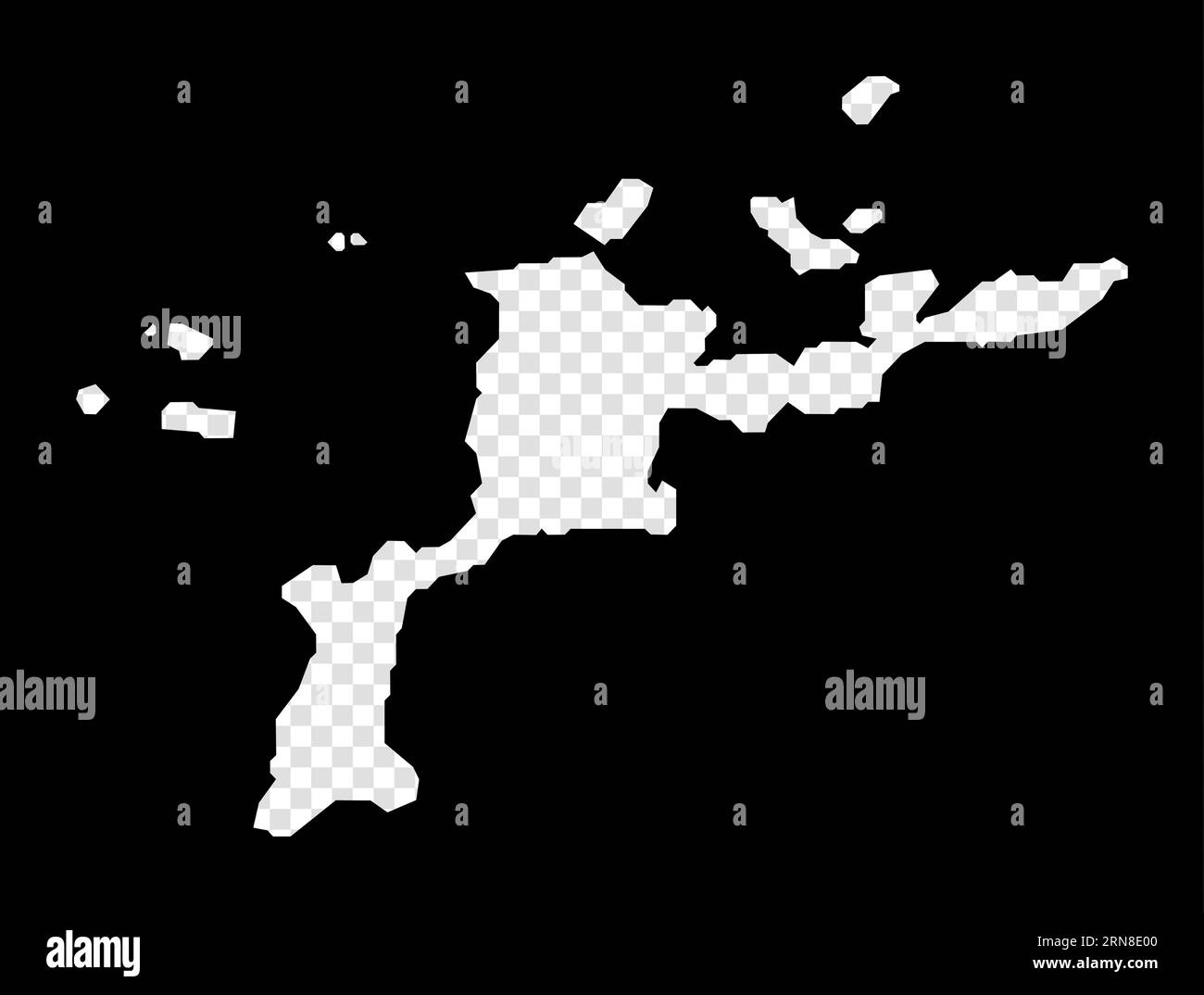 Virgin gorda vector map Black and White Stock Photos & Images - Alamy