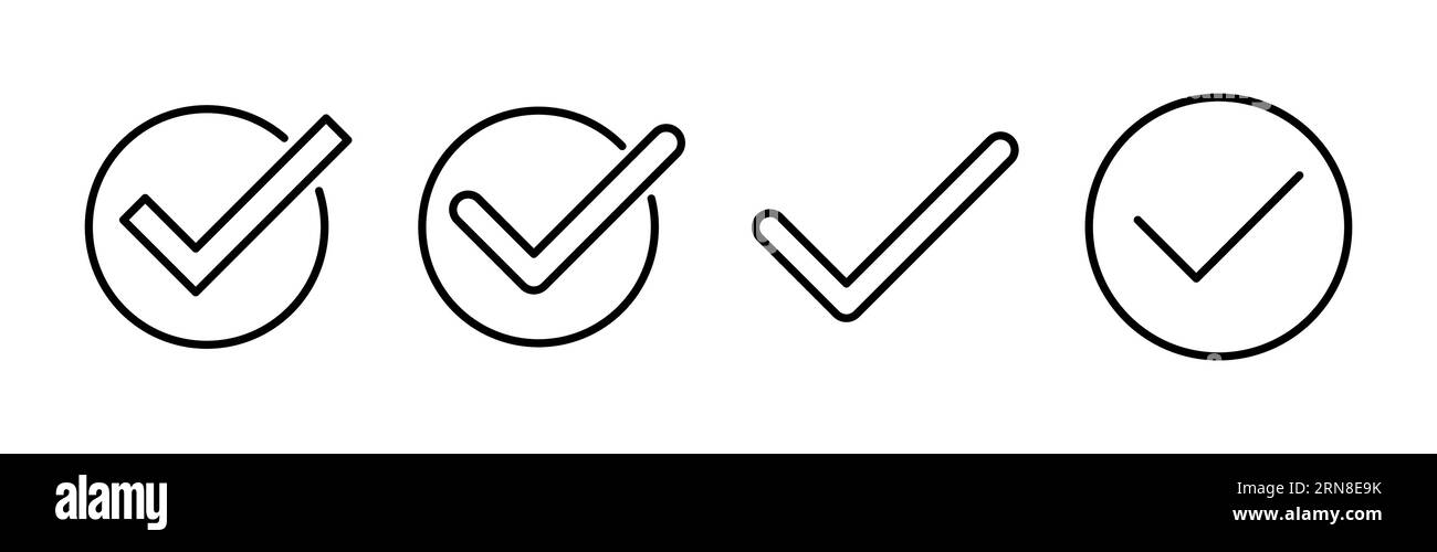 check icon vector. check mark icon. check list button icon Stock Vector Image & Art - Alamy