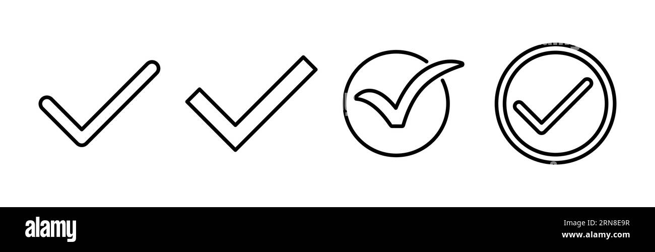 check icon vector. check mark icon. check list button icon Stock Vector Image & Art - Alamy