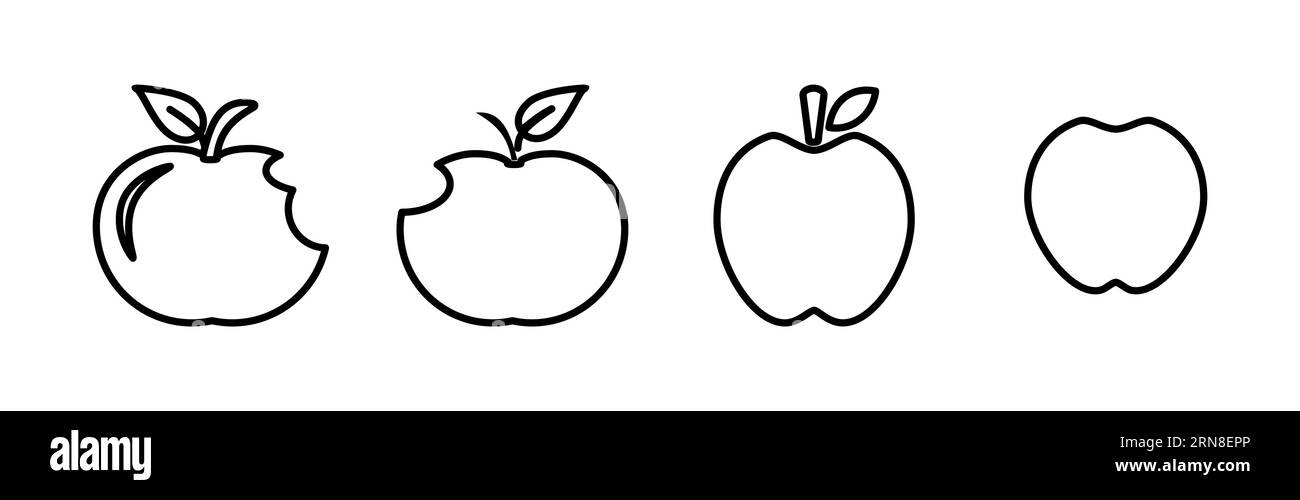 Apple icon vector. apple symbol Stock Vector Image & Art - Alamy