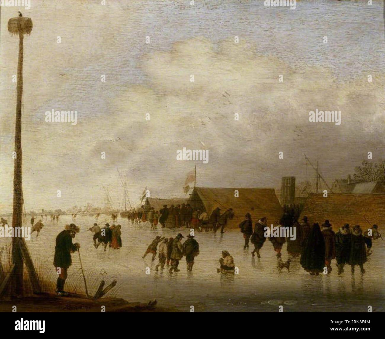 A Winter Landscape 1641 by Anthonie Verstraelen Stock Photo - Alamy