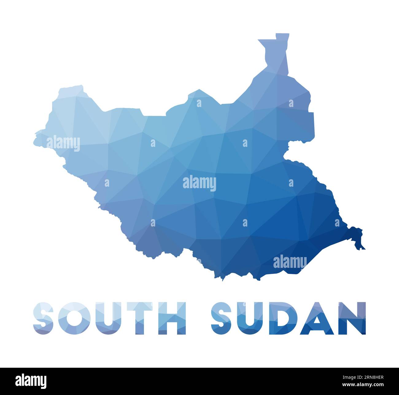 Map of south sudan Stock Vector Images - Alamy