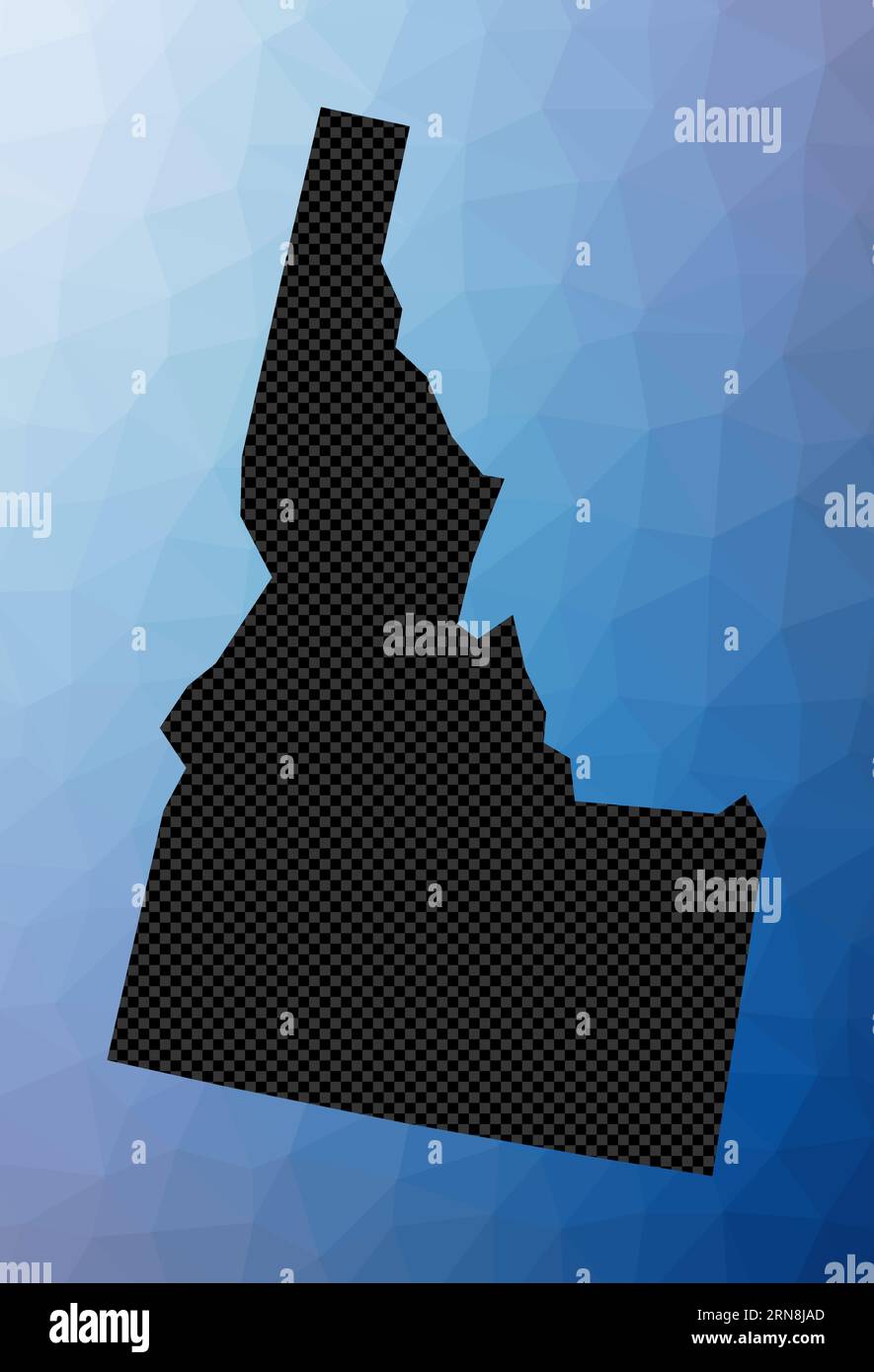 Idaho map vector hi-res stock photography and images - Alamy