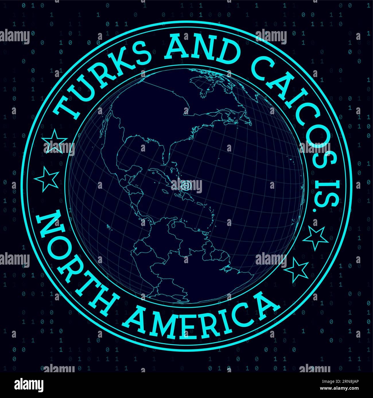 Map of turks islands hi-res stock photography and images - Alamy
