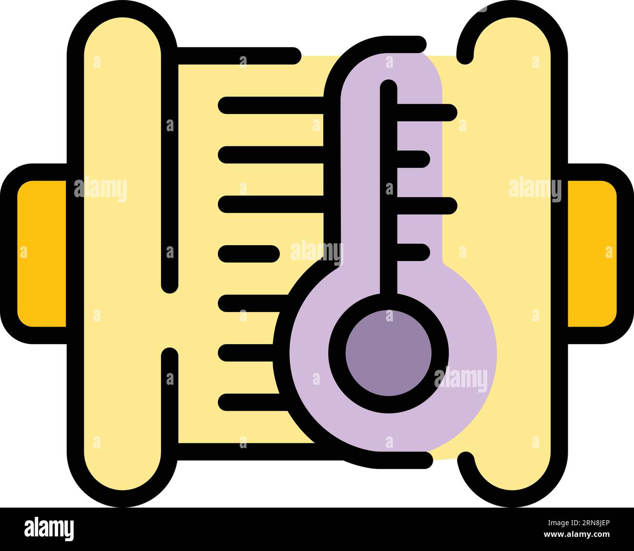 Car engine temperature icon outline vector. Water coolant. Auto fluid ...