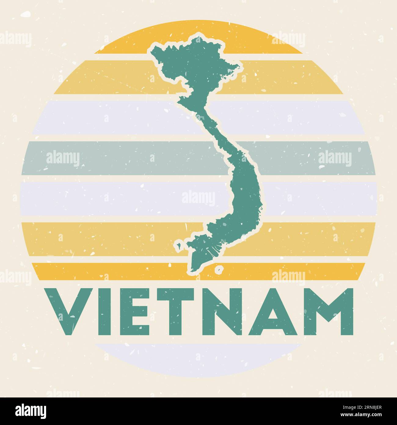 Stylized vector vietnam map hi-res stock photography and images - Alamy