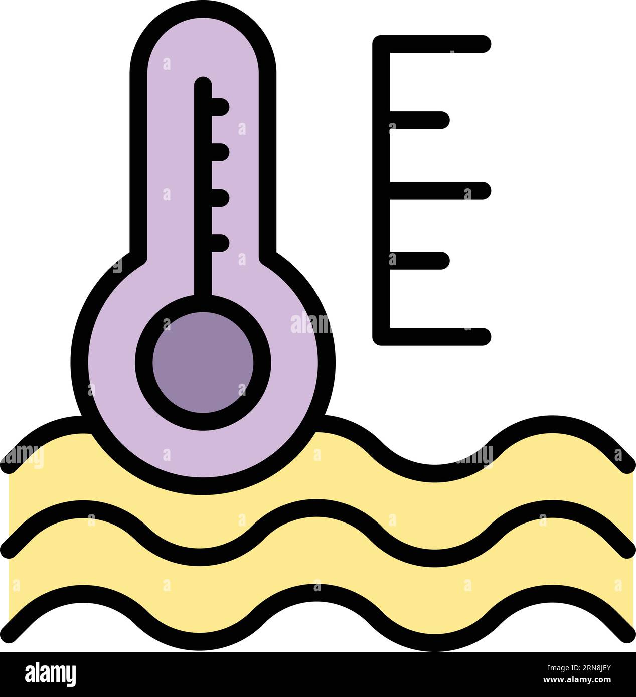 Fluid temperature icon outline vector. Car antifreeze. Water coolant ...