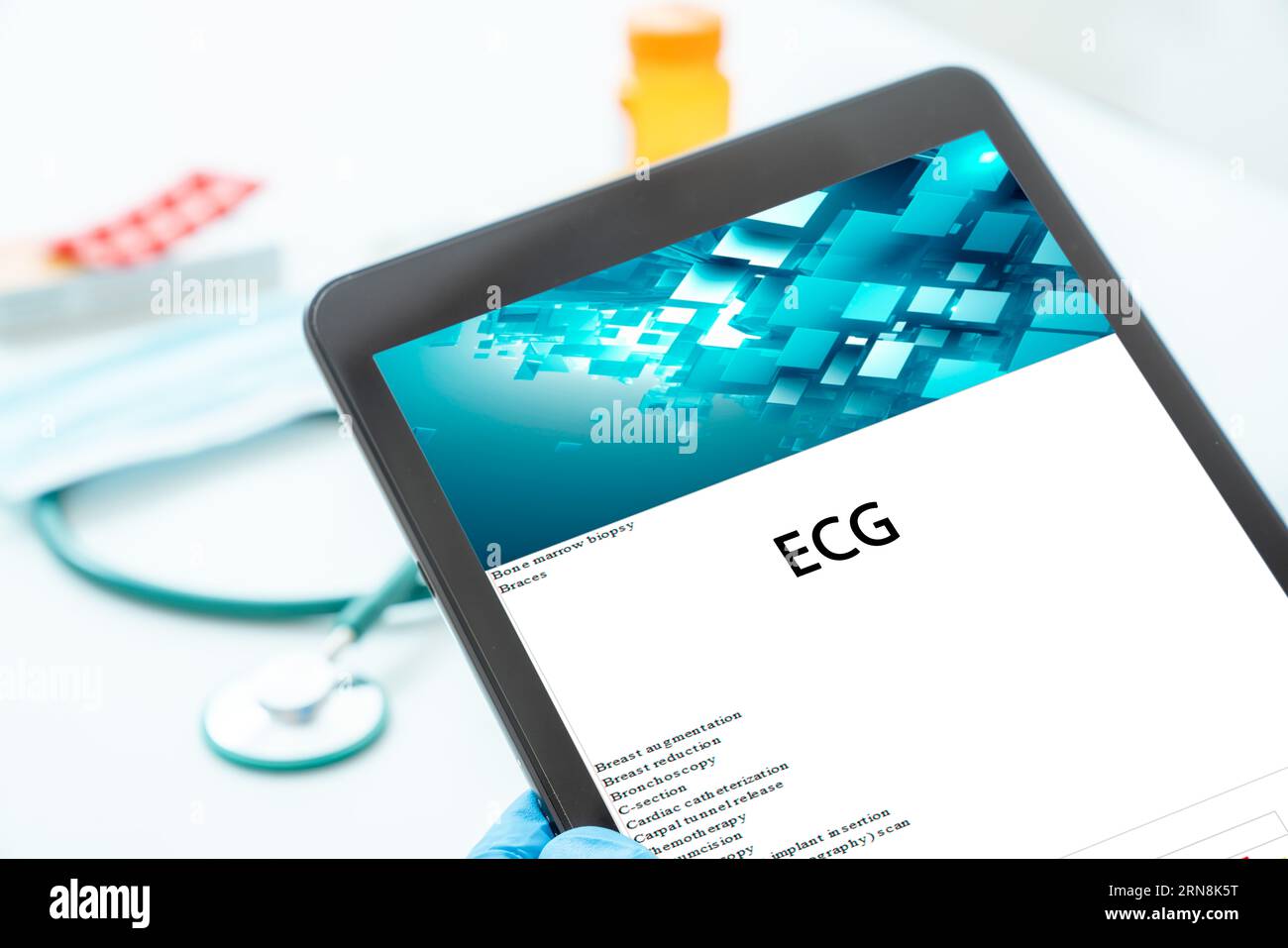 ECG medical procedures A test that measures the electrical activity of ...
