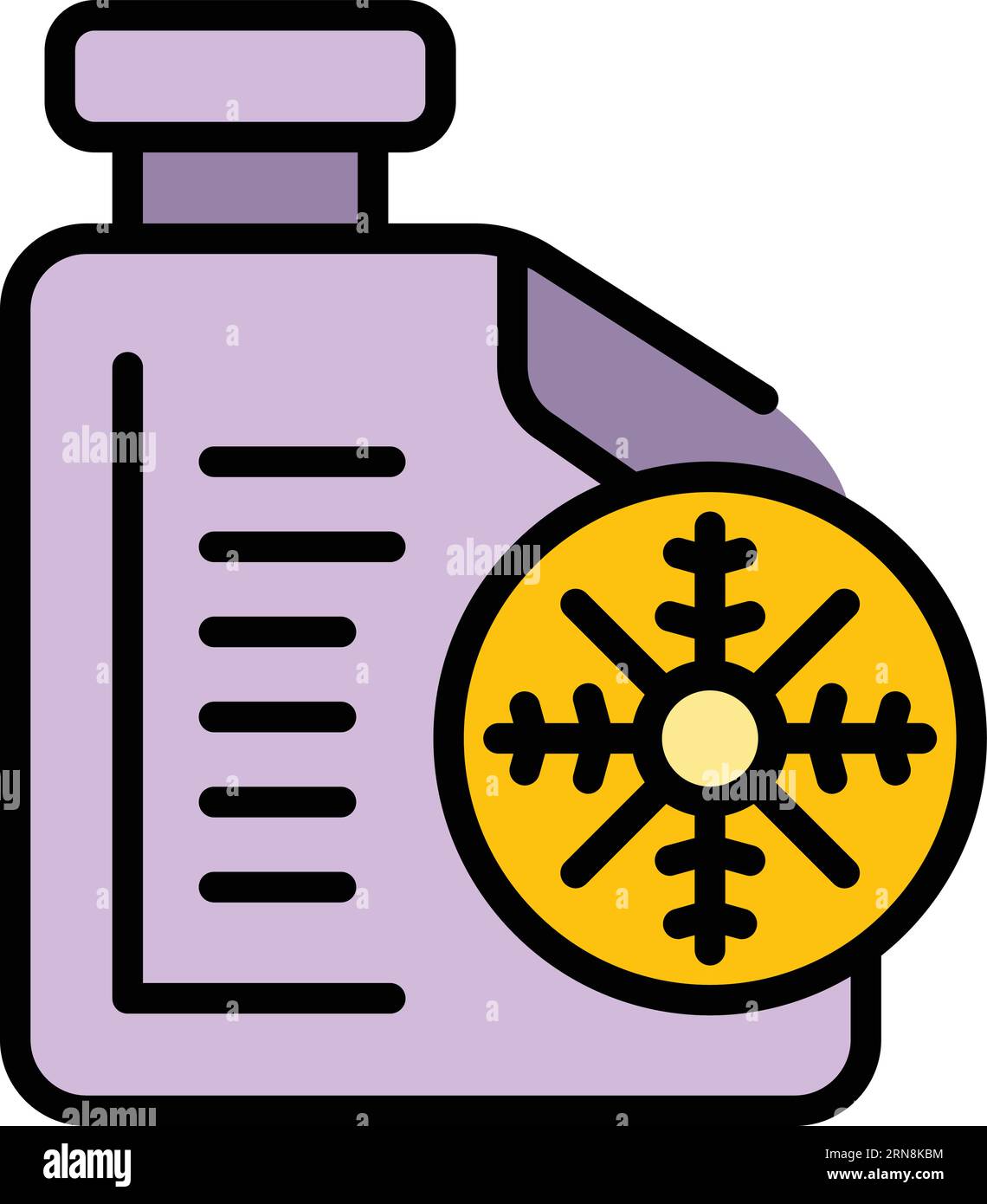Auto liquid icon outline vector. Fluid temperature. Antifreeze engine ...