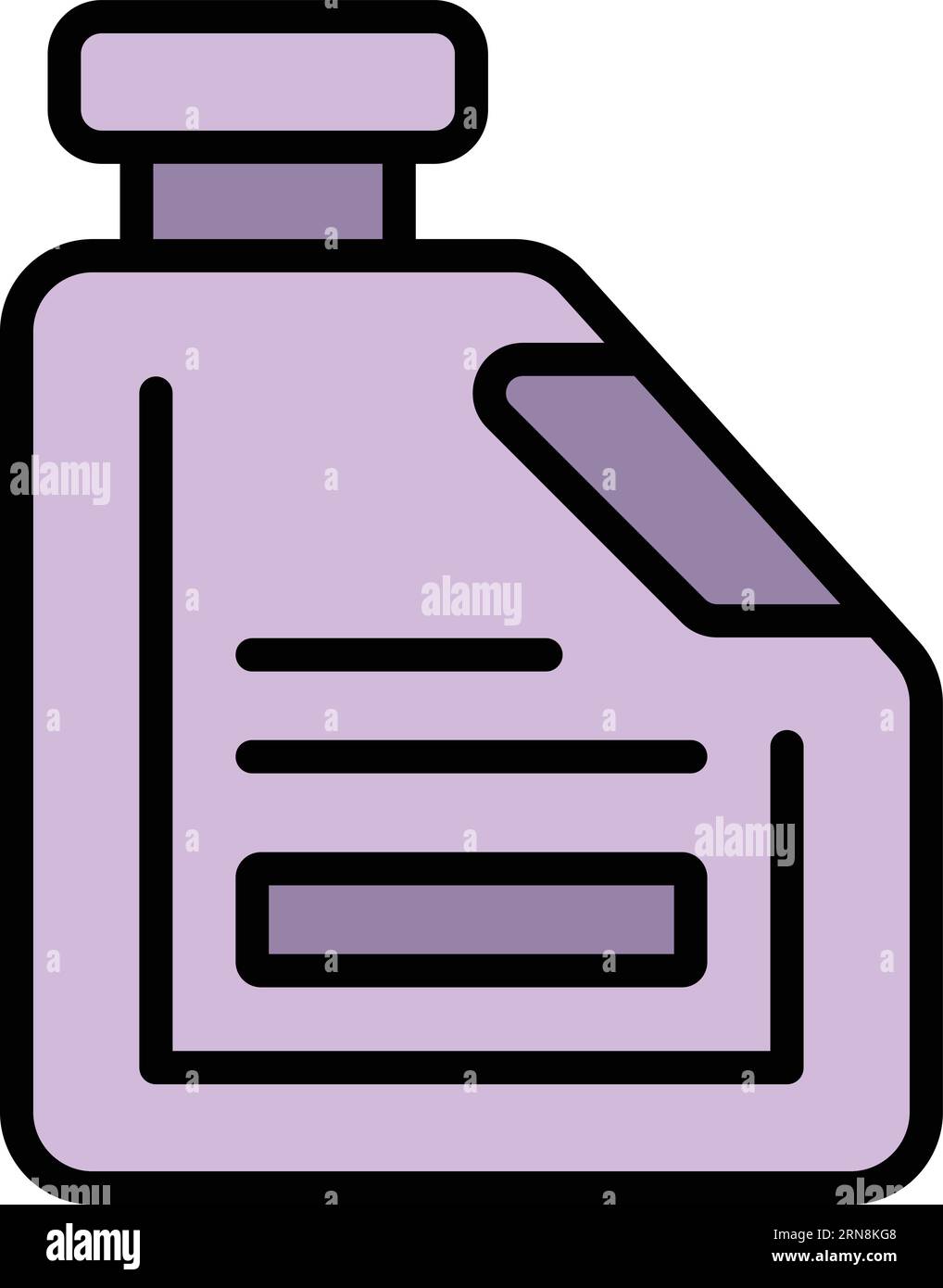 Fluid tank icon outline vector. Water coolant. Engine liquid color flat ...
