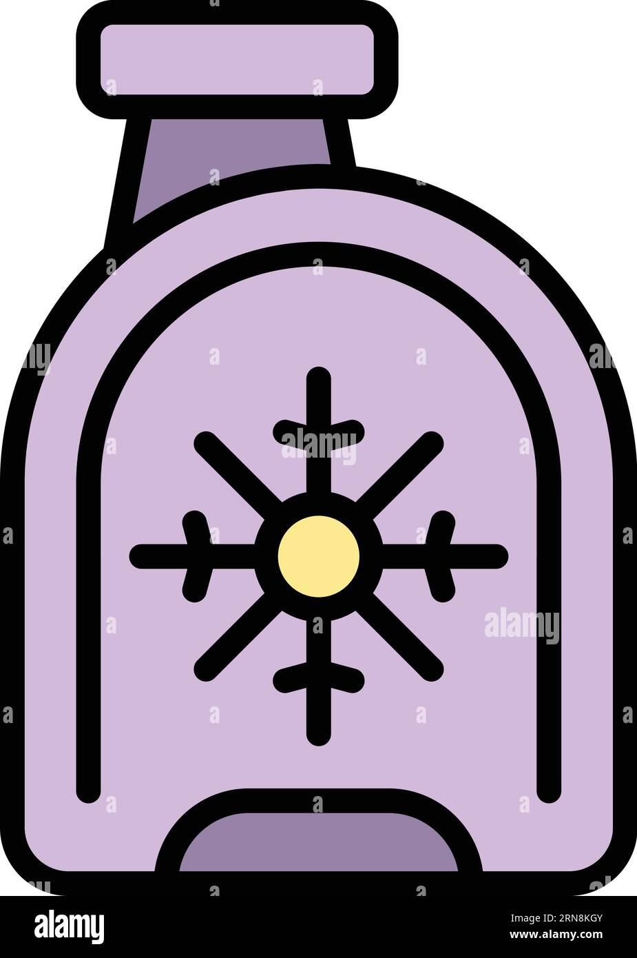 Coolant bottle icon outline vector. Water engine. Radiator system color ...