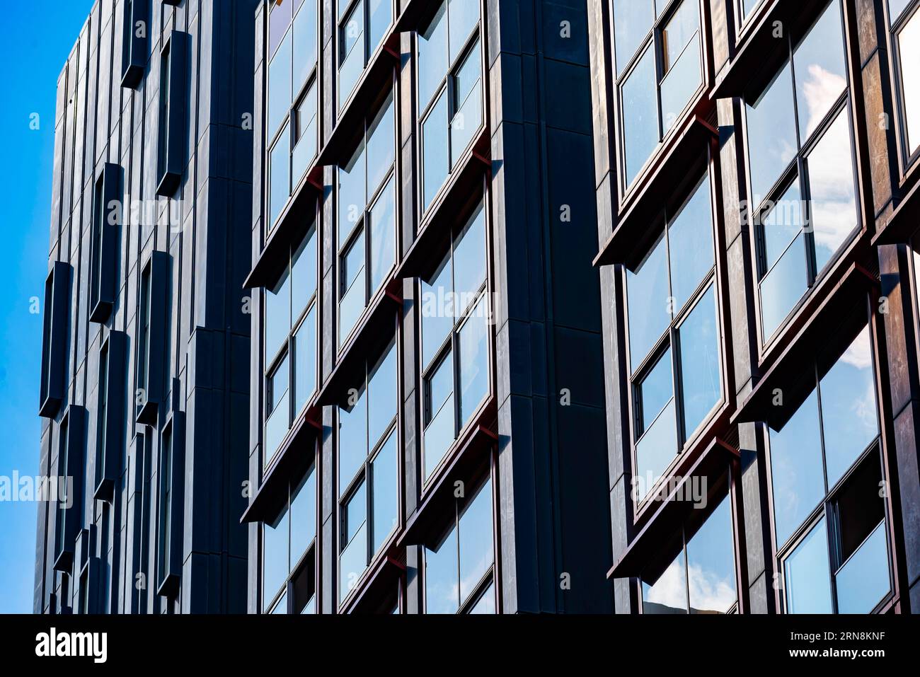 A generic image of high rise apartments from outside in daytime ...