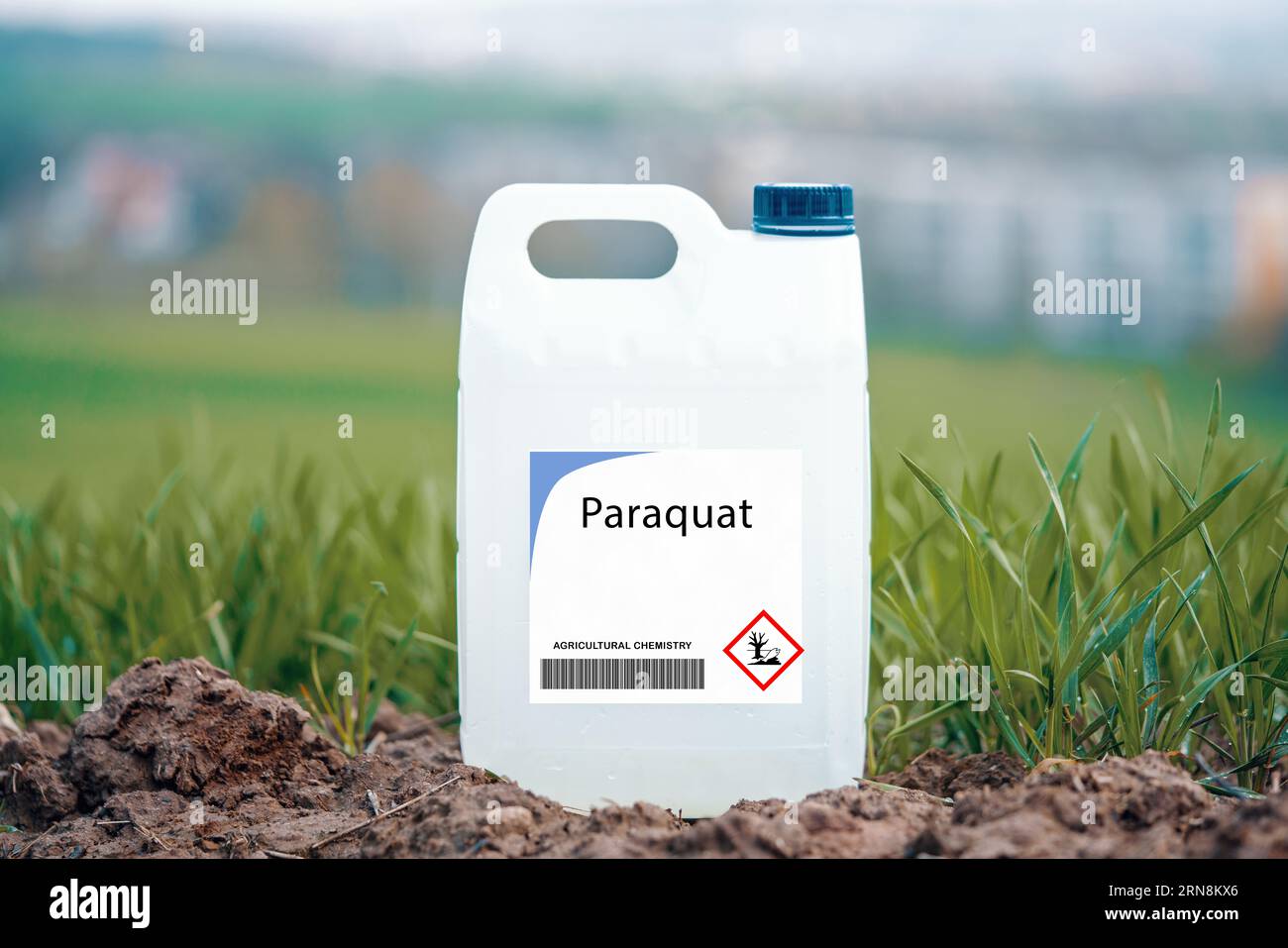 Paraquat herbicide that targets broadleaf plants and grasses ...