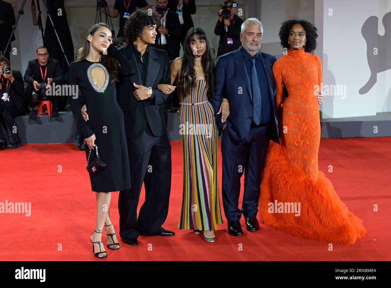 Venice Lido, Italy. 31st Aug, 2023. (R-L) Virginie Silla, Luc Besson ...