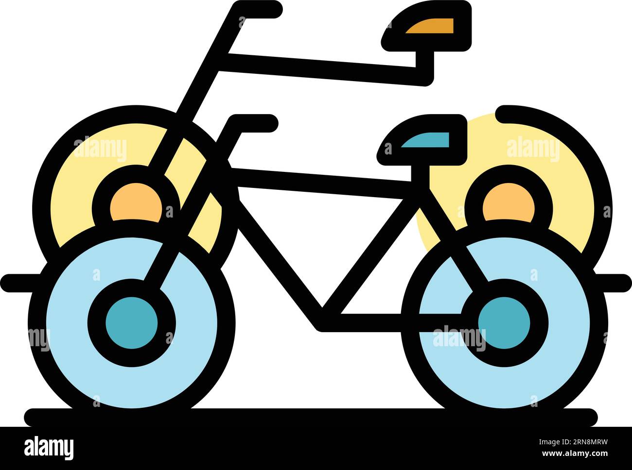Bicycle icon outline vector. Cycle park. Bike parking color flat Stock ...
