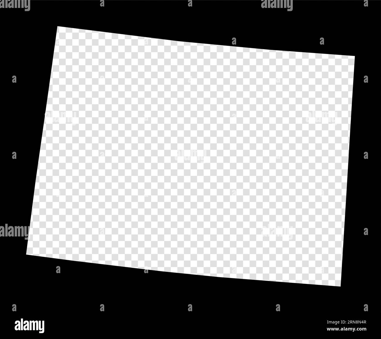Stencil map of Colorado. Simple and minimal transparent map of Colorado ...
